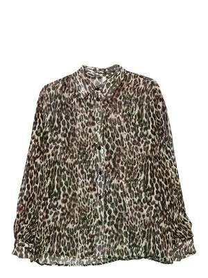 Imperial Leopard Print Button-down Shirt - Brown