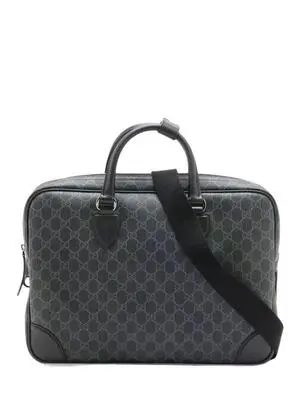 Gucci Gg Supreme Business Bag - Black