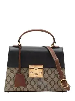 GUCCI 2016-2026 Small Gg Supreme Padlock Satchel