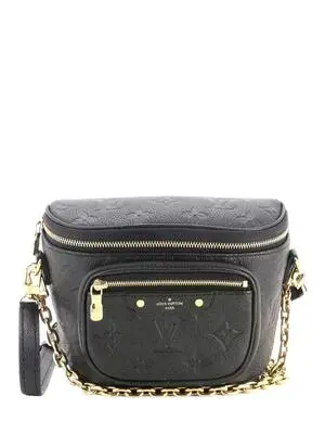 LOUIS VUITTON Bum Bag Monogram Empreinte Leather Mini Belt Bag - Black