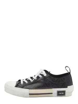 DIOR Christian Dior Black Canvas B23 Low-Top Sneakers
