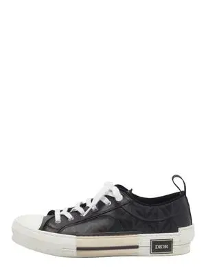 DIOR Christian Dior Black Canvas B23 Low-Top Sneakers
