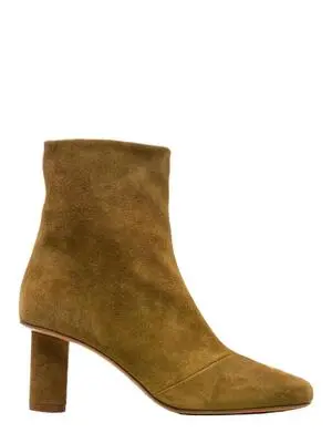FORTE_FORTE Forte Forte Suede Block-Heel Ankle Boots Green
