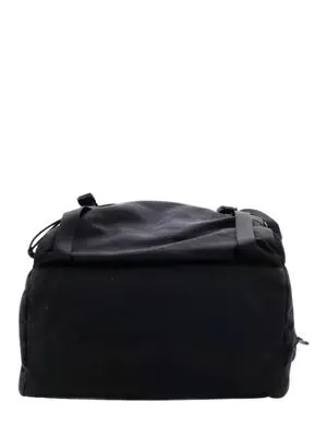 Prada Double Buckle Tessuto Medium Backpack - Black
