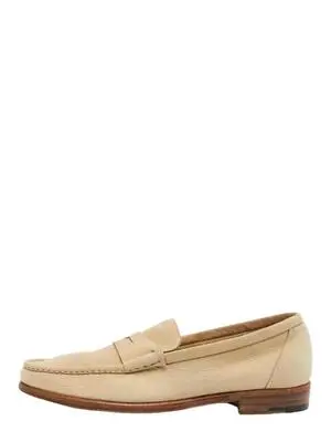 LANVIN Nubuck Leather Loafers - Neutrals