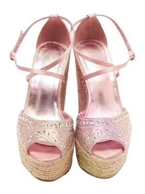 LE SILLA Le Silla Embellished Espadrille Wedge Sandals