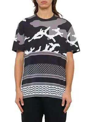 Neil Barrett Camouflage-print T-shirt - Black