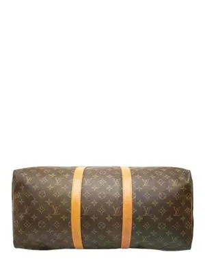 LOUIS VUITTON Monogram Keepall 50 Travel Bag - Brown