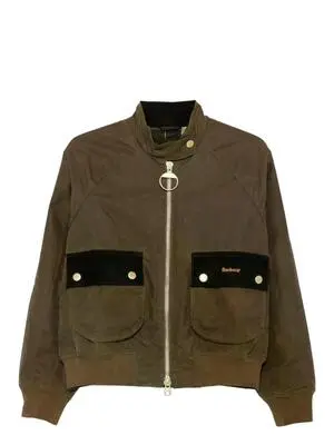 Barbour Corduroy-trim Zip-fastening Jacket - Green