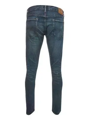Polo Ralph Lauren Distressed Straight-fit Jeans - Blue