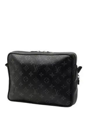 LOUIS VUITTON Monogram Taigarama Outdoor Messenger Bag - Black
