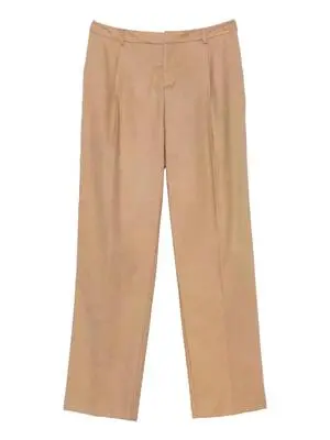 LE SULLY STUDIO Pressed Crease Tailored Trousers - Neutrals
