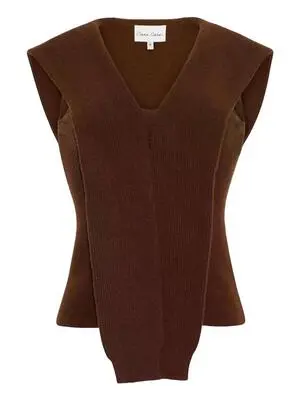 Cara Cara Cara Cara Ember V-Neck Vest Brown