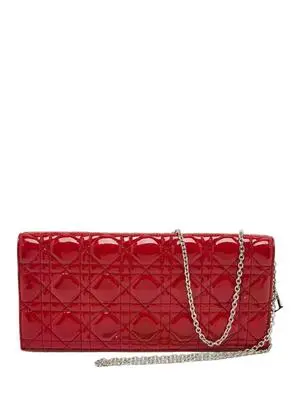 Dior 2015 Lady Cannage Clutch Bag - Red