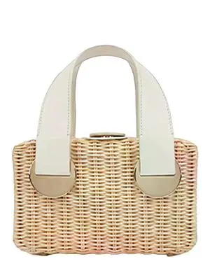 RODO Rodo Laurelle Wicker Tote Bag