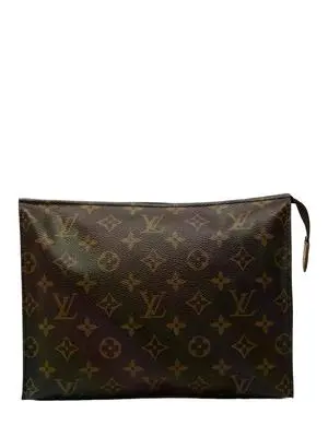 LOUIS VUITTON Monogram Toiletry Pouch 26 Clutch Bag - Brown