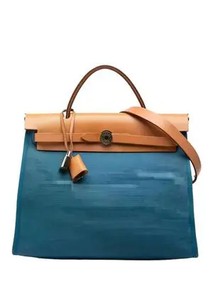 Hermès Hermès 2016 Herbag Zip 31 Satchel Blue