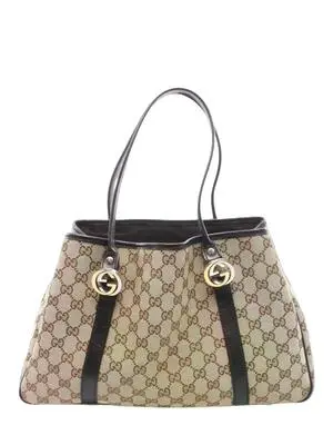 Gucci Gg Canvas Twins Tote Bag - Neutrals