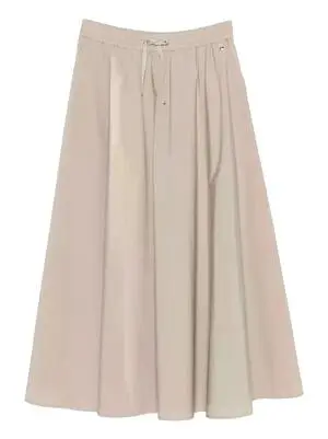 Herno Drawstring Flared Maxi Skirt - Neutrals
