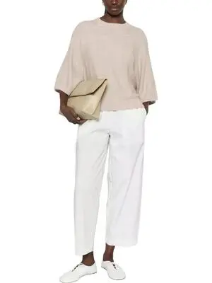 Fabiana Filippi Sequin-embellished Raglan-sleeve Sweater - Neutrals