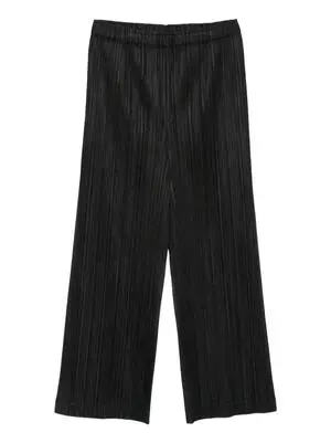 ISSEY MIYAKE Pleats Please Issey Miyake Black Pleated Cropped Trousers