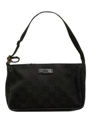 Gucci Gg Canvas Handbag - Black