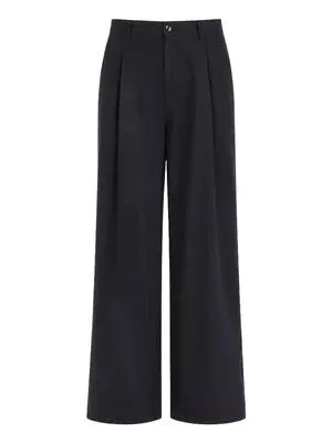 SOCIETE ANONYME St. Andrew Pleated Wide-leg Trousers - Blue