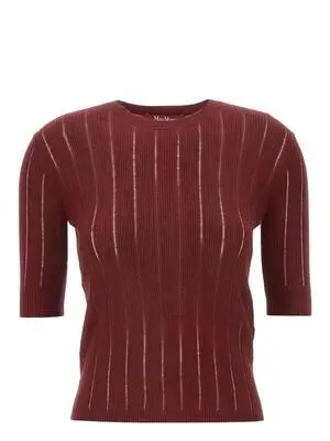 MAX MARA Max Mara Ribbed Semi-Sheer Sweater