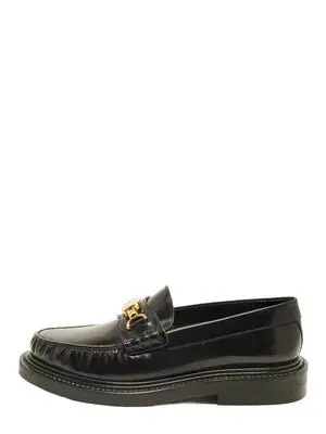 Celine Triomphe Chain-detail Loafers - Black