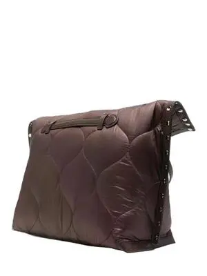 ZANELLATO A' Spasso Quilted Stud-embellished Tote Bag - Brown