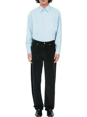 MAISON MARGIELA Overdyed Moleskin Trousers - Black