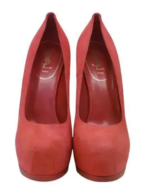 Saint Laurent Tribtoo Platform Pumps - Red