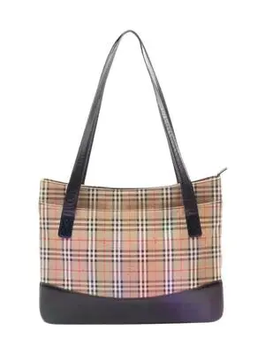 Burberry 2000-2017 Haymarket Check Canvas Tote Bag - Neutrals
