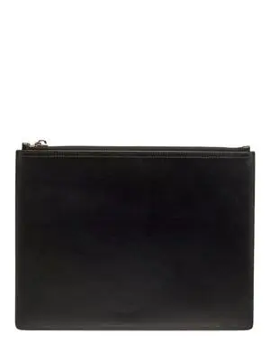 Alaïa Laser-cut Leather Clutch Bag - Black