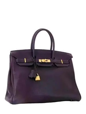 Hermès Hermès Birkin Togo Handbag With Gold Hardware Purple