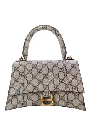 Gucci Gucci X Balenciaga The Hacker Project Hourglass Top Handle Bag Brown