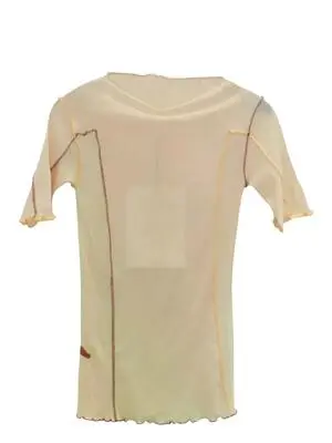 BASERANGE Exposed-seam T-shirt - Neutrals