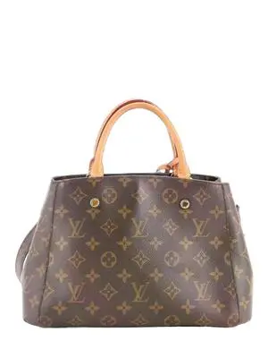LOUIS VUITTON Montaigne Monogram Canvas Bb Satchel - Brown
