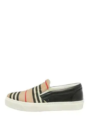 Burberry Striped Slip-on Sneakers - Neutrals