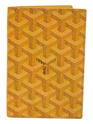 Goyard Goyardine 2017 Grenelle Passport Holder - Yellow