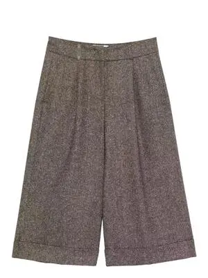 PESERICO Peserico Pleated-Front Cropped Tailored Trousers