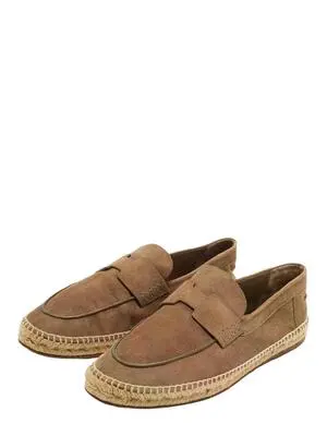 Hermès Trip Suede Espadrille Loafers - Brown