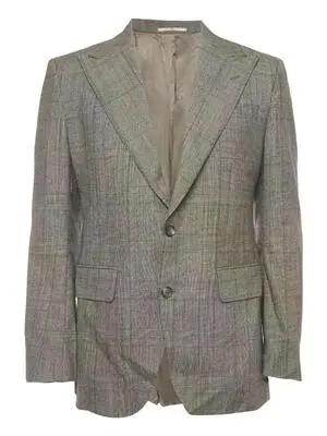 Valentino Garavani Glen-plaid Blazer - Grey