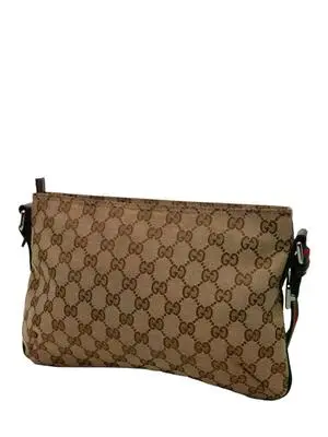 Gucci Gg Canvas Web Crossbody Bag - Neutrals