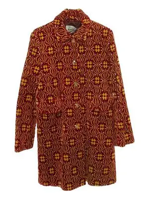 Gucci Damask Pattern Velvet Jacket - Red