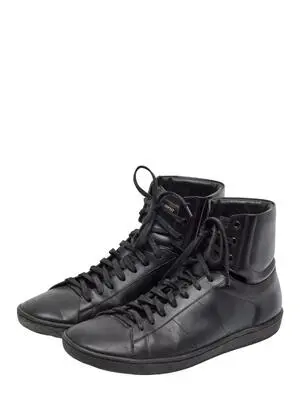 Saint Laurent Court Classic High-top Sneakers - Black
