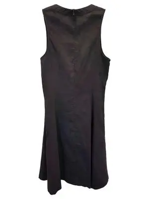 Theory Sleeveless Sheath Dress With Round Neck And Rear Zip Fastening - Black