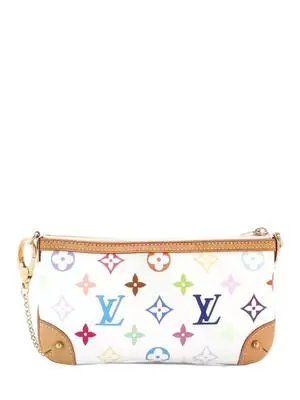 LOUIS VUITTON Milla Pochette Monogram Multicolor Mm Clutch Bag - White