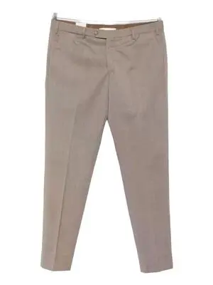 BRIGLIA 1949 Tailored Trousers With Pressed Crease - Neutrals