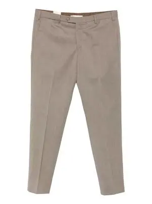 BRIGLIA 1949 Tailored Trousers With Pressed Crease - Neutrals